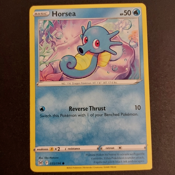 Pokemon | Toys | Horsea Error Cut Corner Pokemon Lost Origin | Poshmark